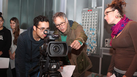 Neighbourly visit to TV students | Victoria University