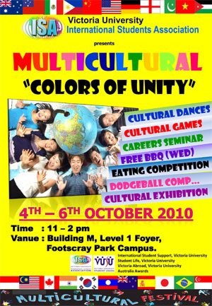 Multicultural festival – Colours of Unity | Victoria University